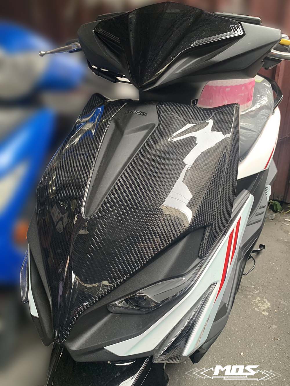 【MOS】─ KYMCO RTS 125/135 碳纖維大盾(CF) | MOTOFUNSHOP